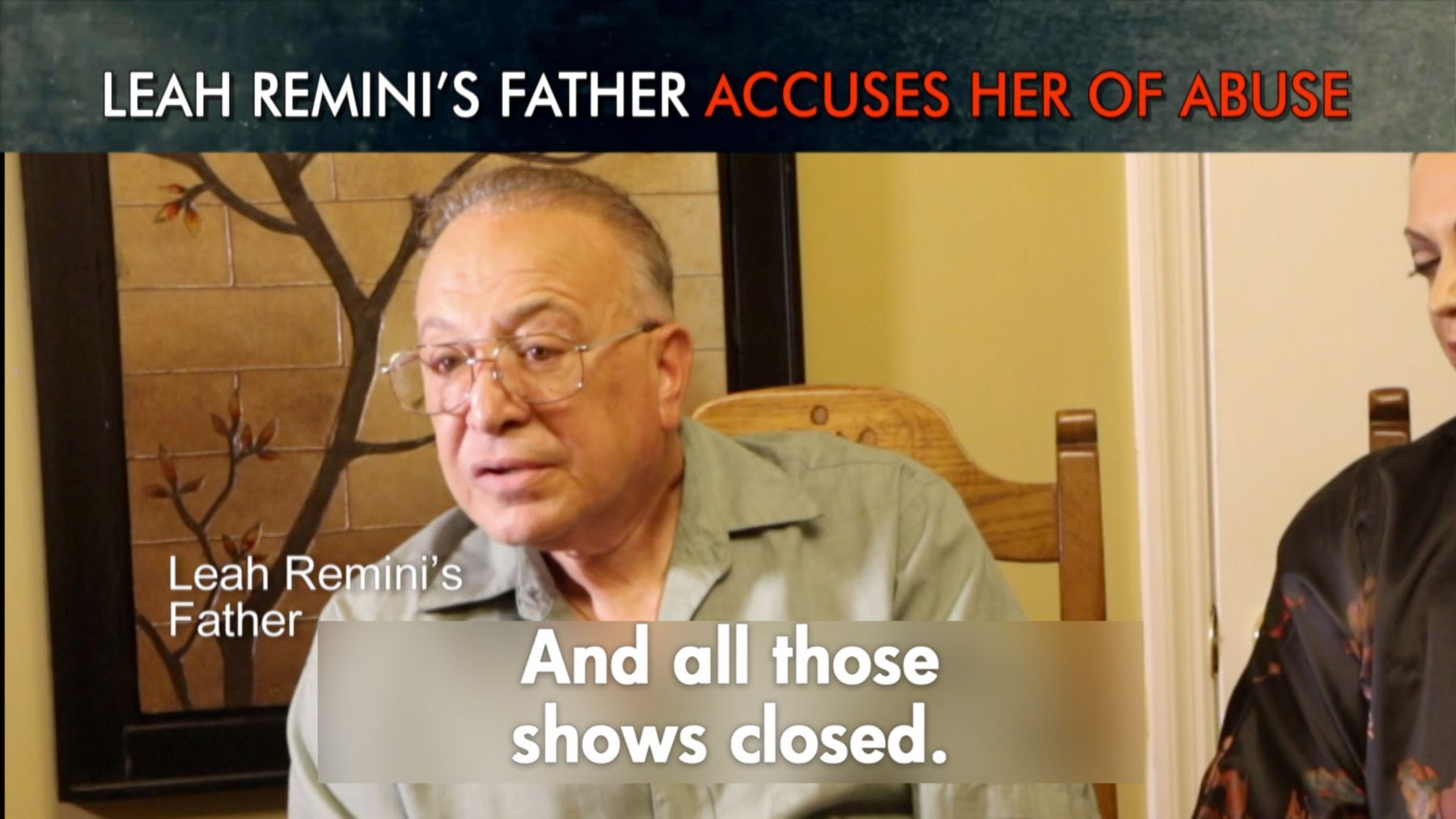 Leah Remini’s Father Accuses Her of Abuse